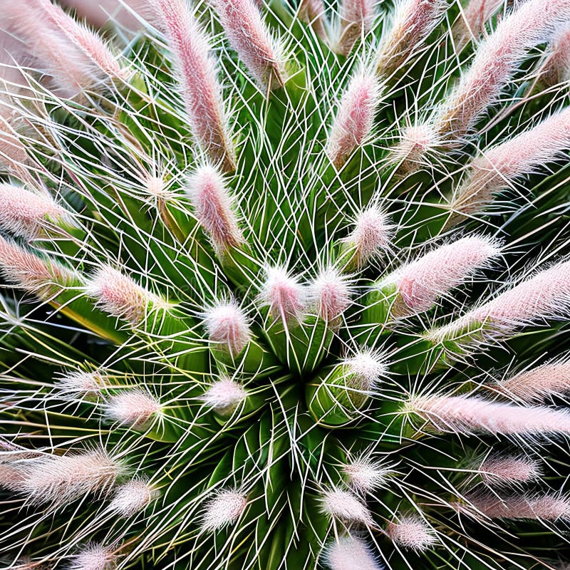 A Fuzzy and Prickly Texture with Cactus Needles and Wooly Thistle1 ...