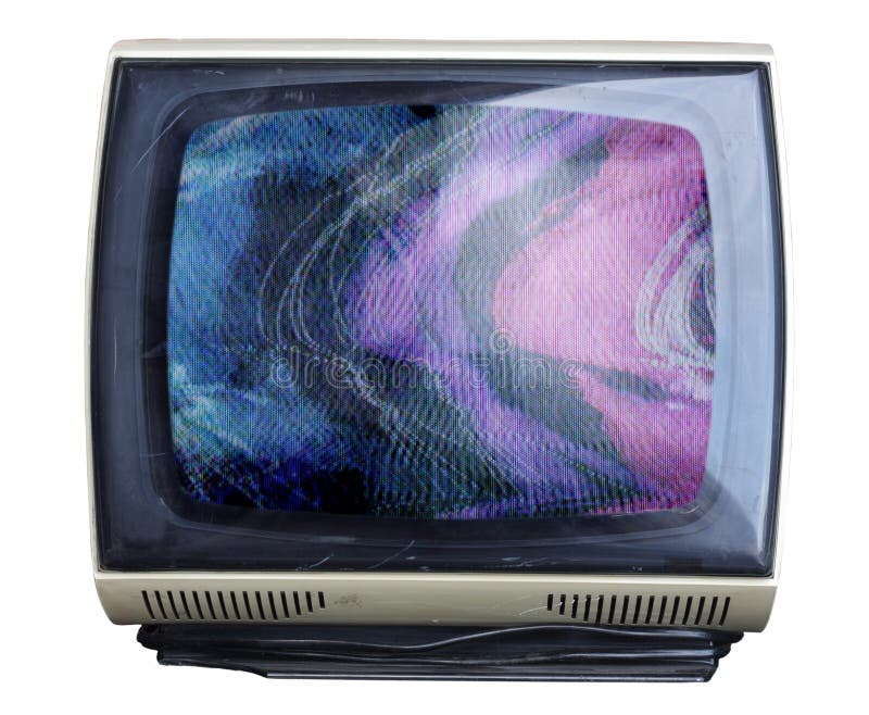 Fuzzy tv stock image. Image of noise, program, information - 4928717