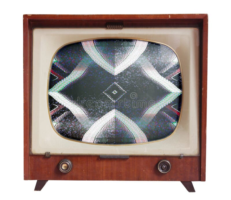 Antique TV stock photo. Image of retro, telly, broadcast - 3927944