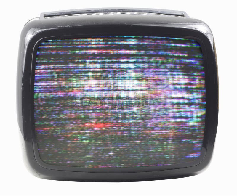 Fuzzy tv stock image. Image of noise, program, information - 5240363