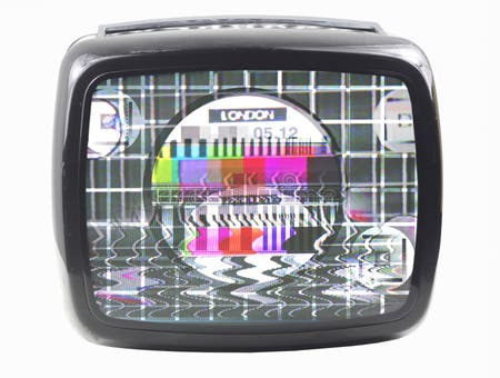 Fuzzy tv stock image. Image of technology, screen, cinema - 5240397