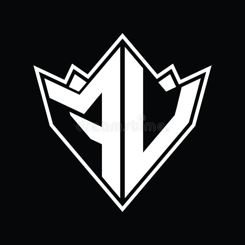 FV Logo Monogram Design Template Stock Vector - Illustration of white ...