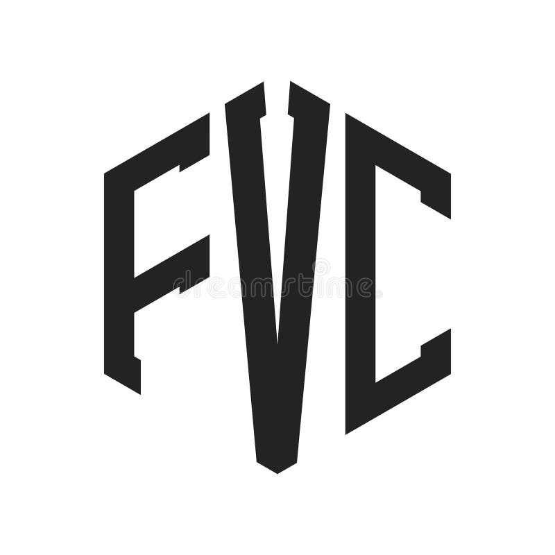 FVC Logo Design. Initial Letter FVC Monogram Logo Using Hexagon Shape ...