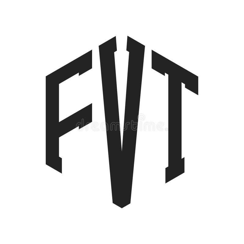 FVT Logo Design. Initial Letter FVT Monogram Logo Using Hexagon Shape ...