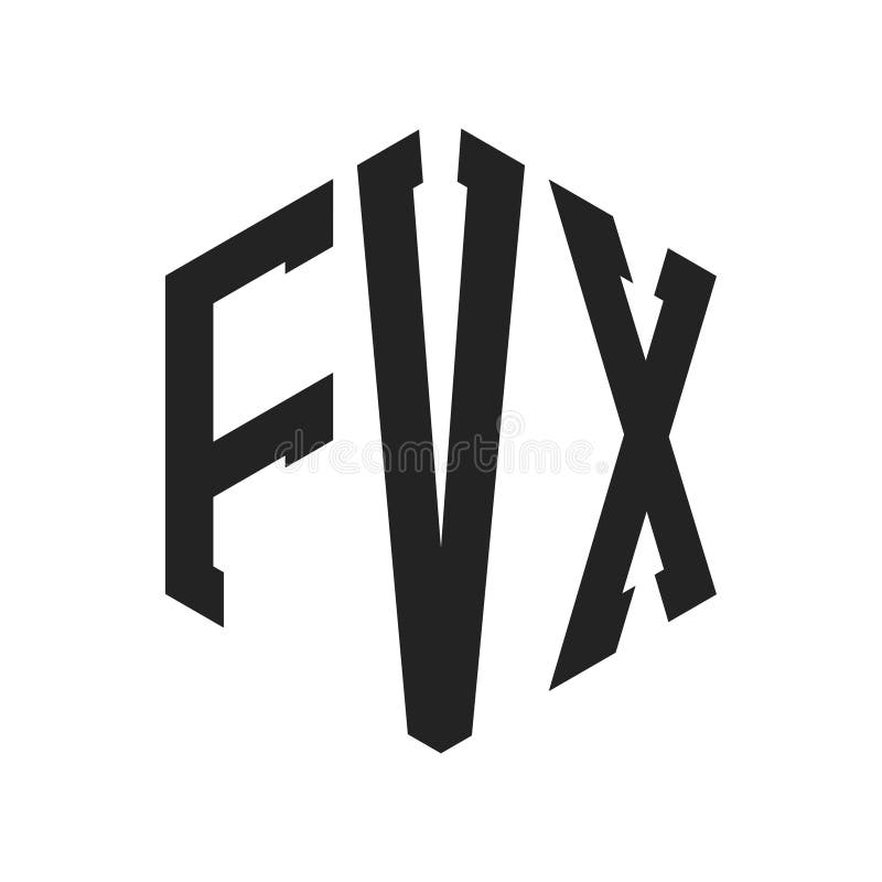 FVX Logo Design. Initial Letter FVX Monogram Logo Using Hexagon Shape ...