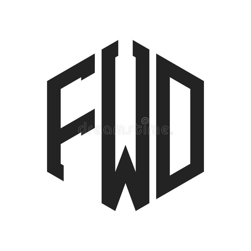 FWD Logo Design. Initial Letter FWD Monogram Logo Using Hexagon Shape ...