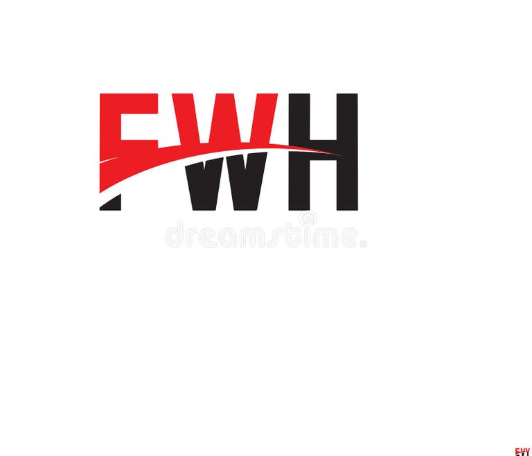 FWH Letter Initial Logo Design Vector Illustration Stock Vector ...