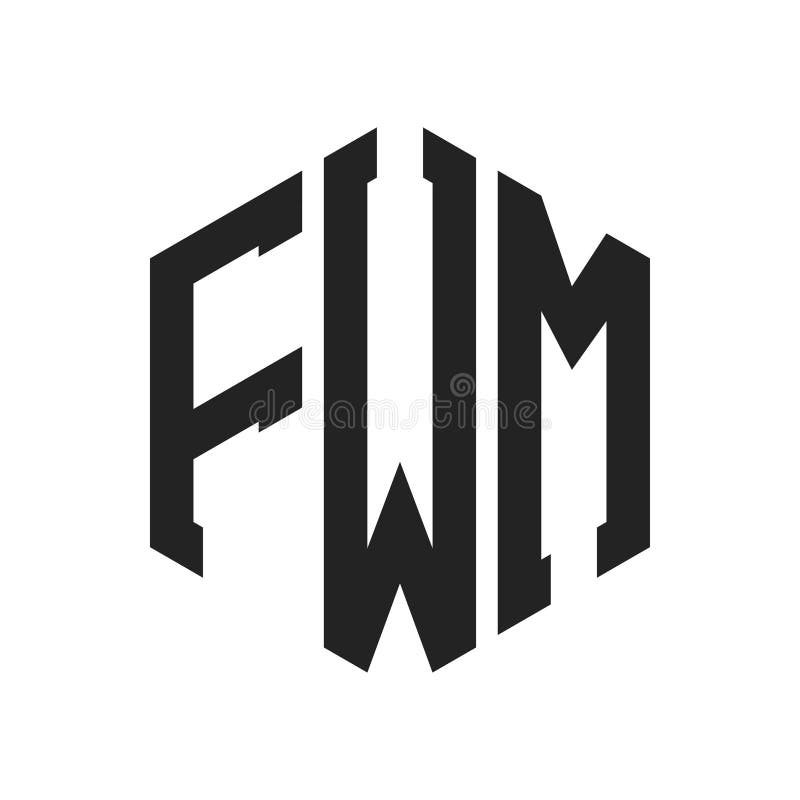 FWM Logo Design. Initial Letter FWM Monogram Logo Using Hexagon Shape ...