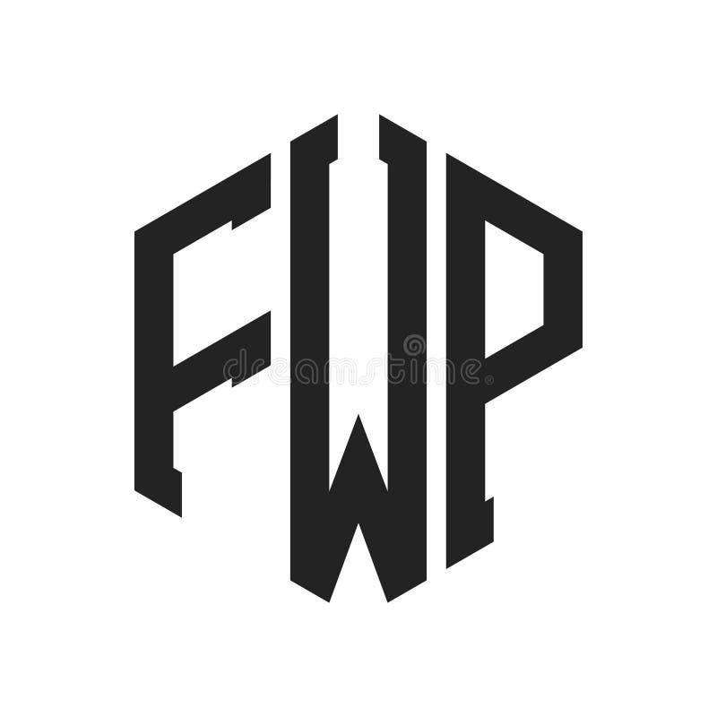 FWP Logo Design. Initial Letter FWP Monogram Logo Using Hexagon Shape ...