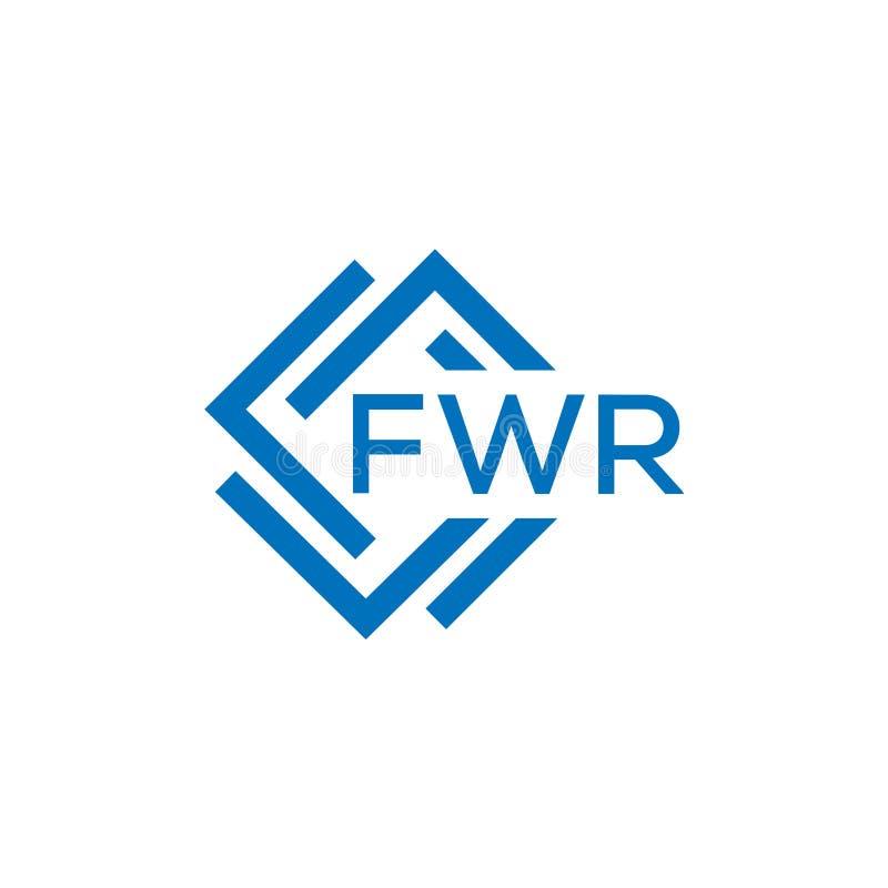 FWR Letter Logo Design on White Background. FWR Creative Circle Letter ...