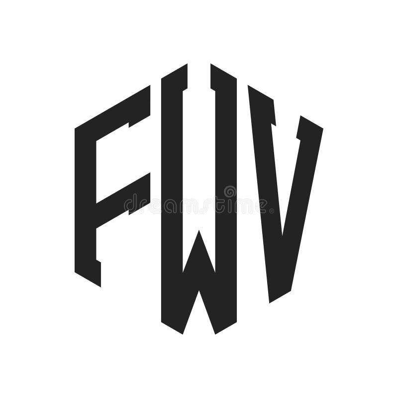 FWV Logo Design. Initial Letter FWV Monogram Logo Using Hexagon Shape ...