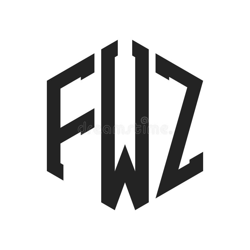 FWZ Logo Design. Initial Letter FWZ Monogram Logo Using Hexagon Shape ...