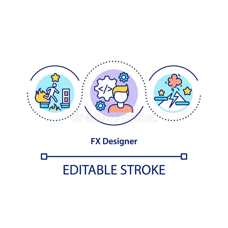 FX designer concept icon stock vector. Illustration of special - 208267262