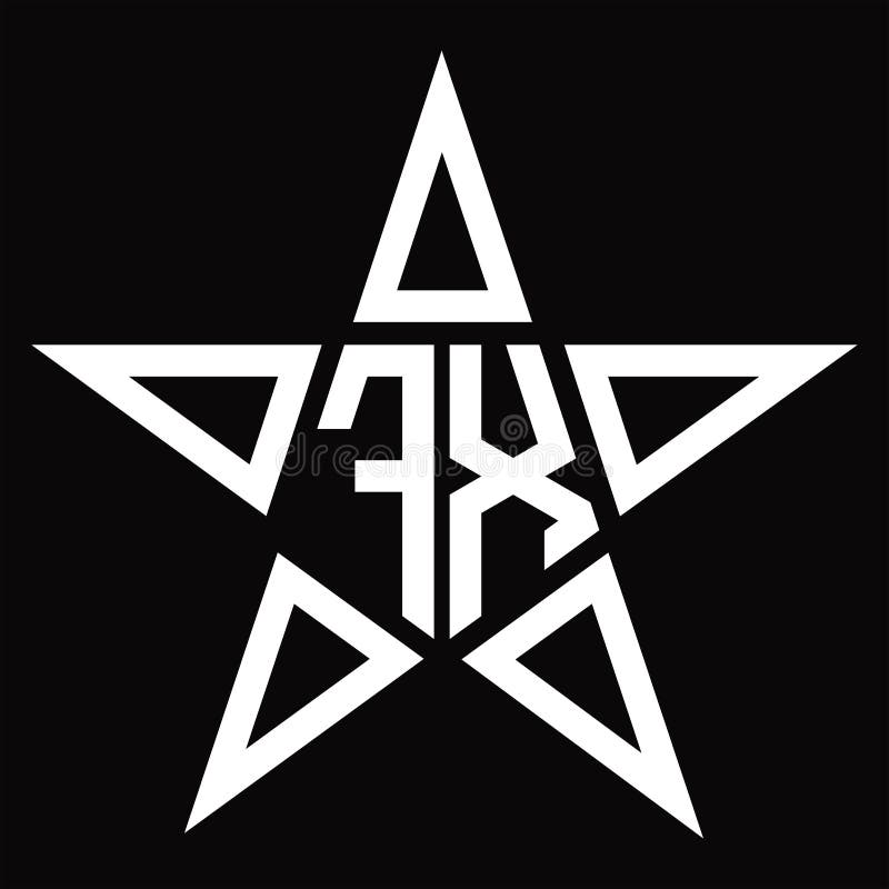FX Logo Monogram with Star Shape Design Template Stock Vector ...