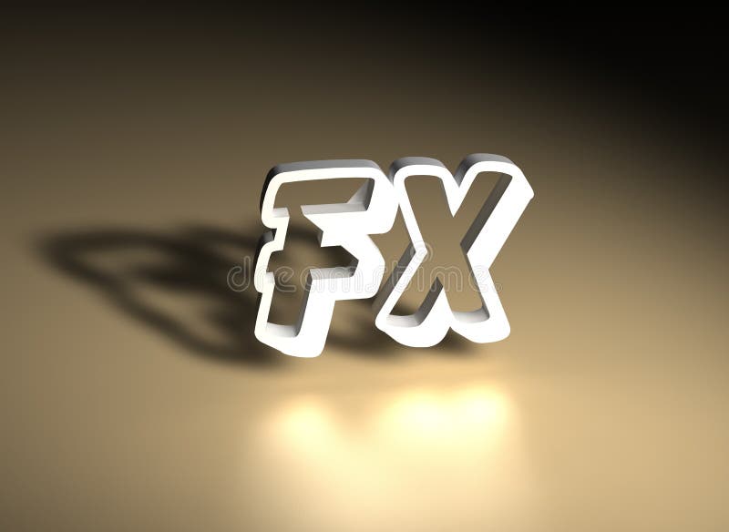 FX Symbol stock illustration. Illustration of artistry - 6843866