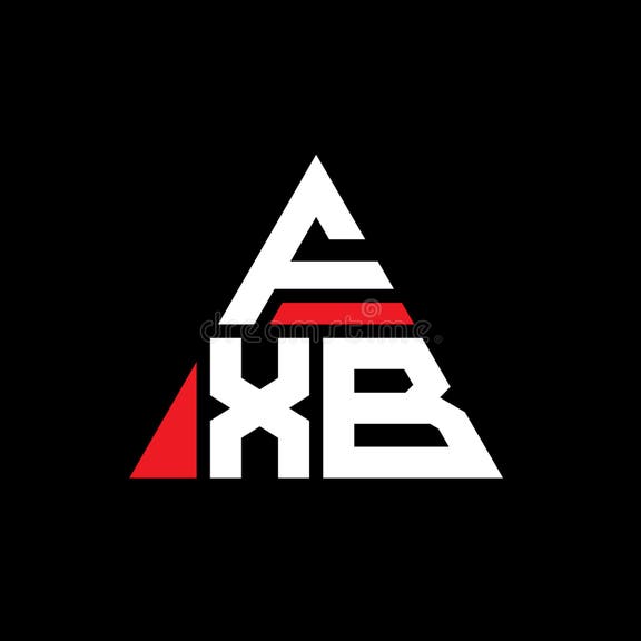 FXB Triangle Letter Logo Design with Triangle Shape. FXB Triangle Logo ...