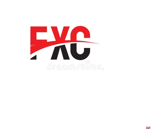 FXC Letter Initial Logo Design Vector Illustration Stock Vector ...
