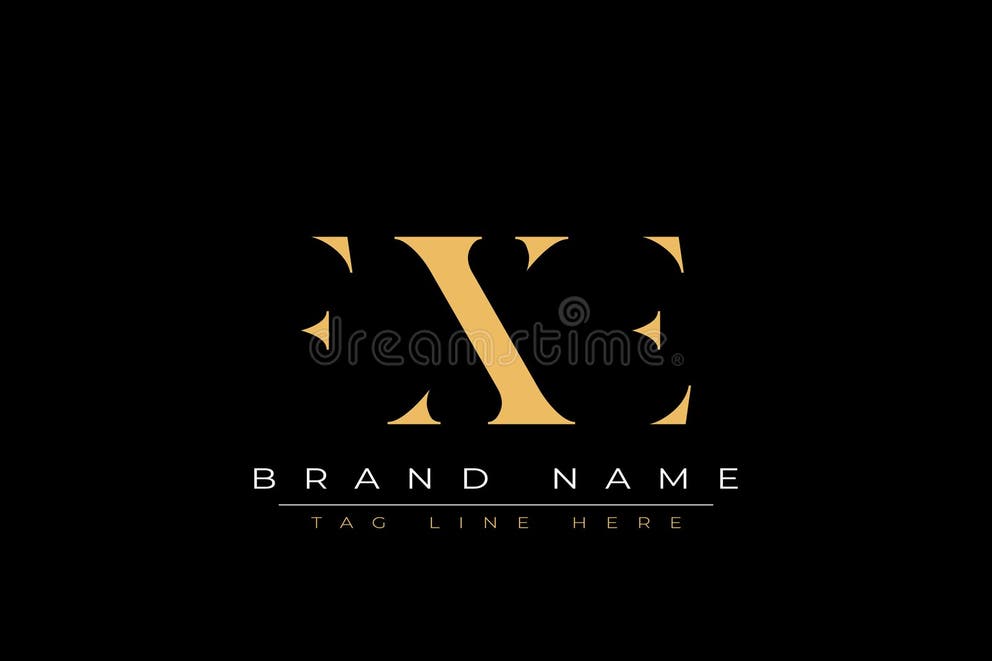 FXE Abstract Letter Logo Design Stock Vector - Illustration of emblem ...