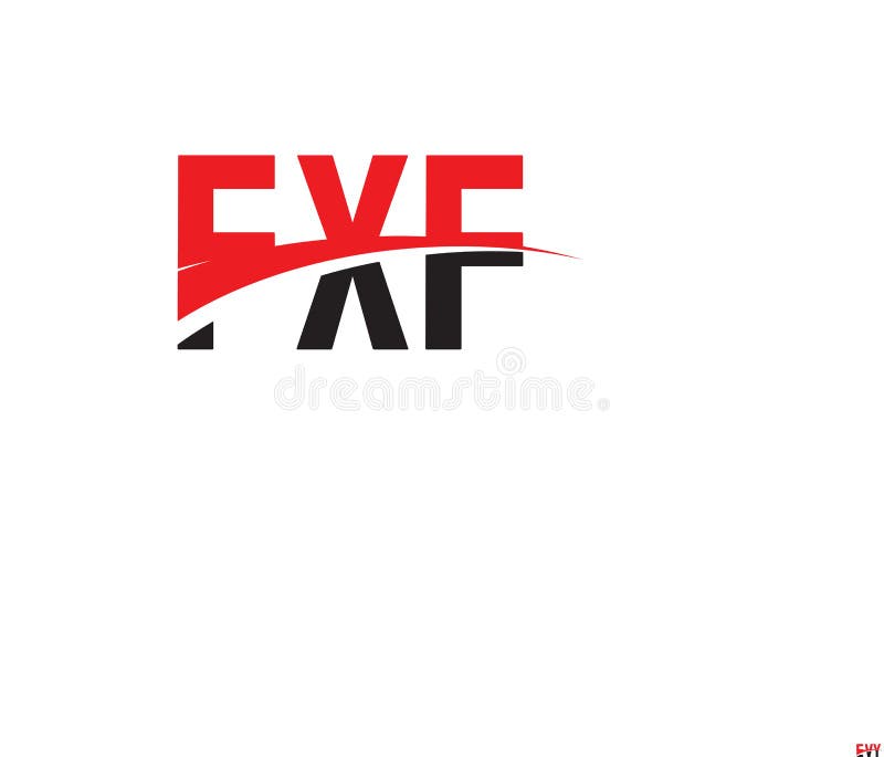 FXF Letter Initial Logo Design Vector Illustration Stock Vector ...