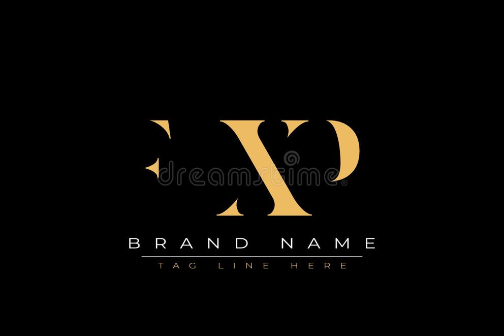 FXP Abstract Letter Logo Design Stock Vector - Illustration of letter ...