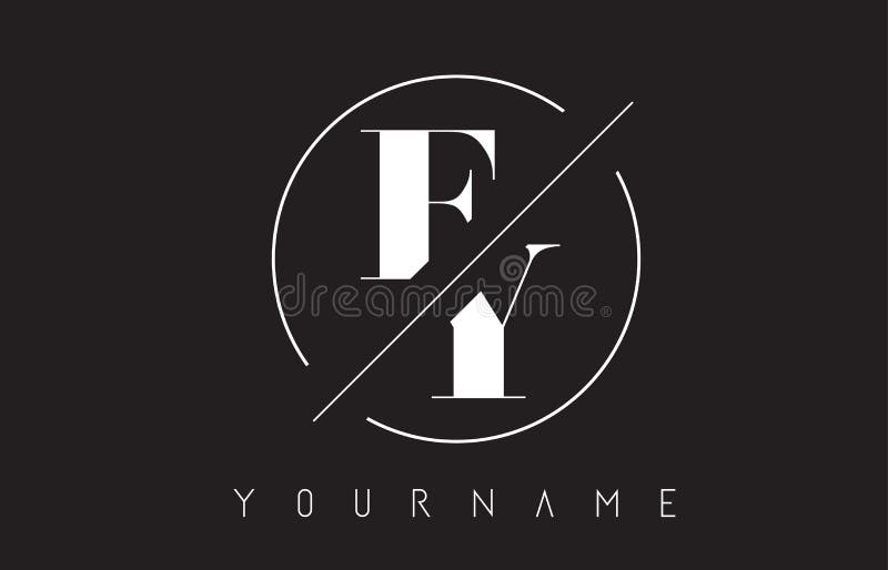 FY Letter Logo with Cutted and Intersected Design Stock Vector ...