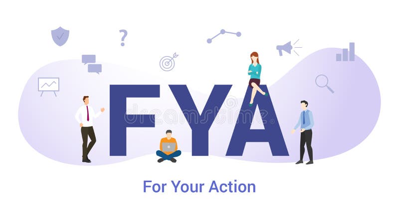 FYA - for Your Action Acronym, Business Concept Background Stock ...