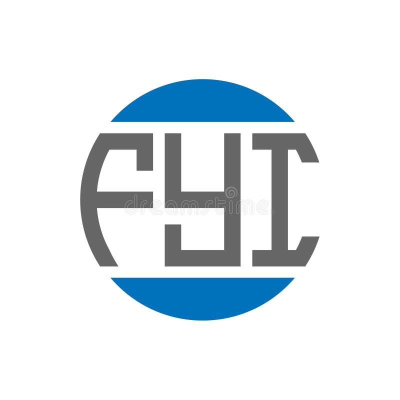 FYI Letter Logo Design on White Background. FYI Creative Initials ...