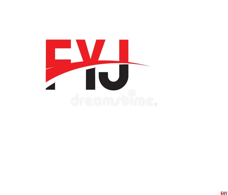 FYJ Letter Initial Logo Design Vector Illustration Stock Vector ...