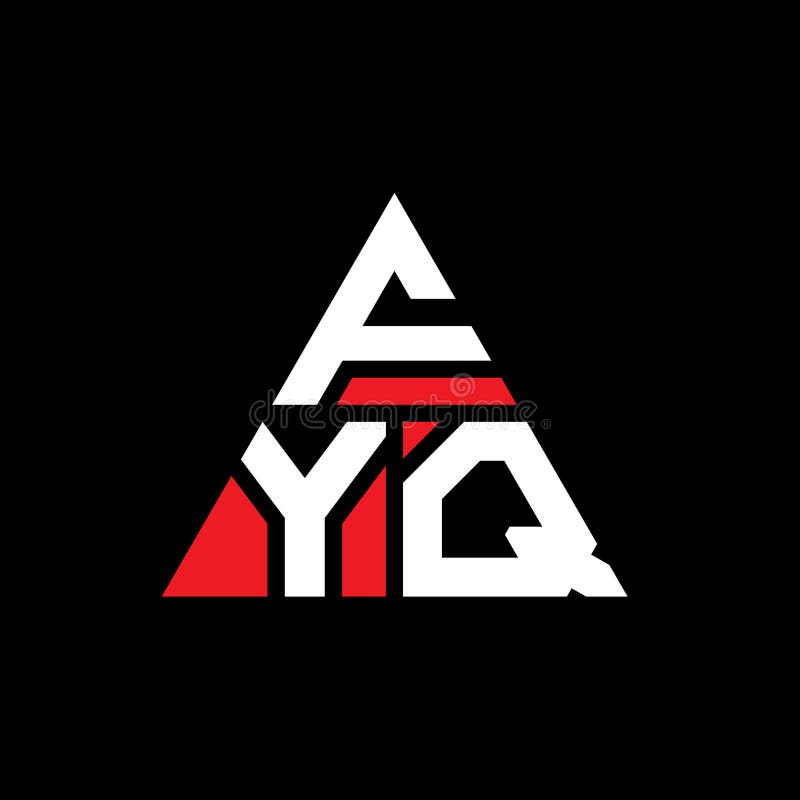 FYQ Triangle Letter Logo Design with Triangle Shape. FYQ Triangle Logo ...