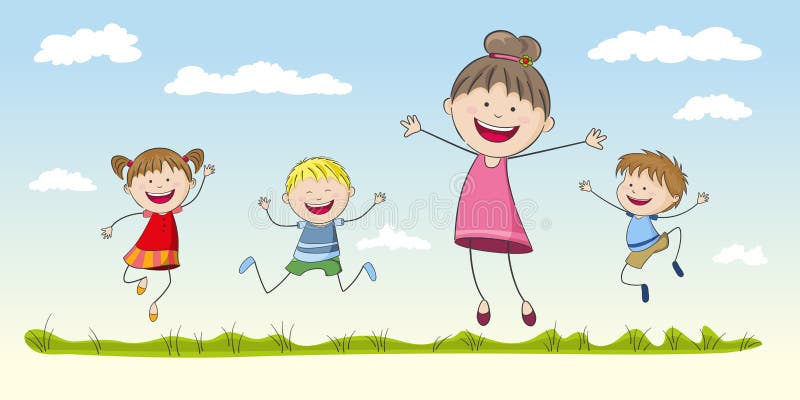 Illustration Med Fyra Klassiska Bostads- Inre Vektor Illustrationer ...