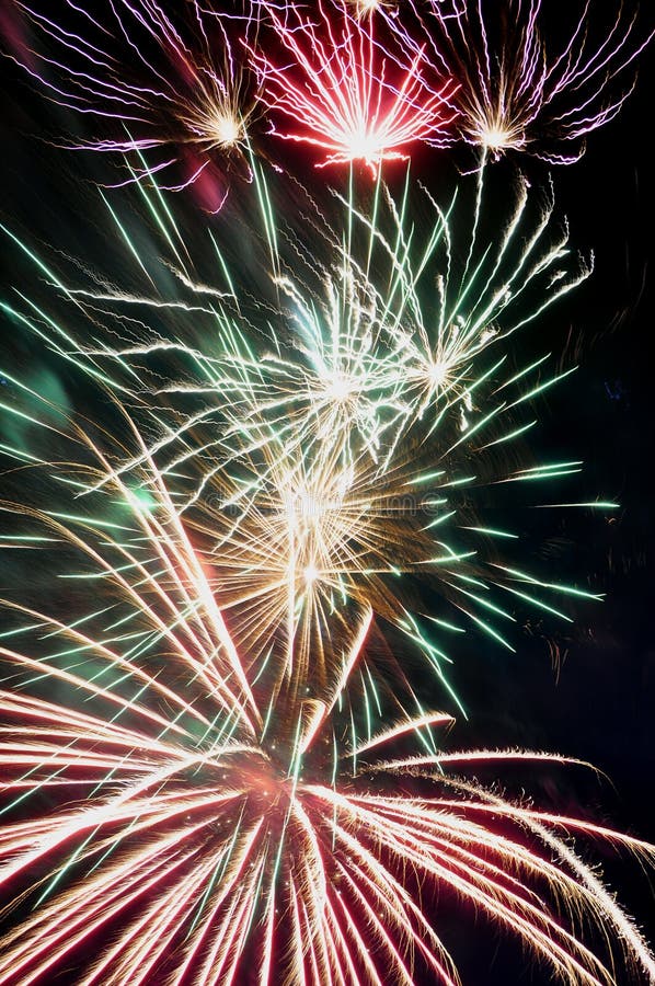 Fyrverkerier fotografering för bildbyråer. Bild av beröm - 12630129