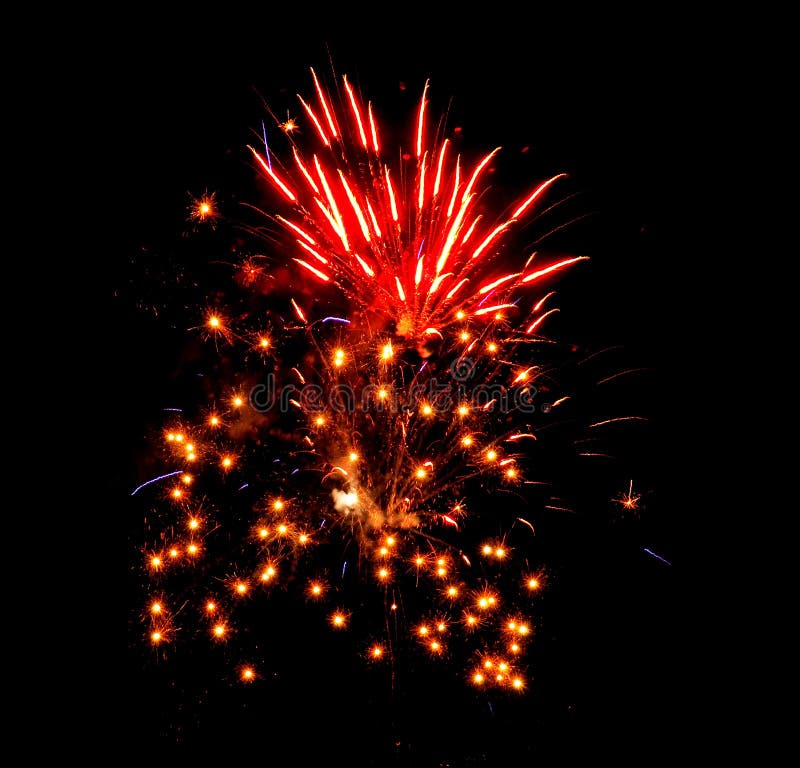 Fyrverkerier fotografering för bildbyråer. Bild av fjärde - 26861083