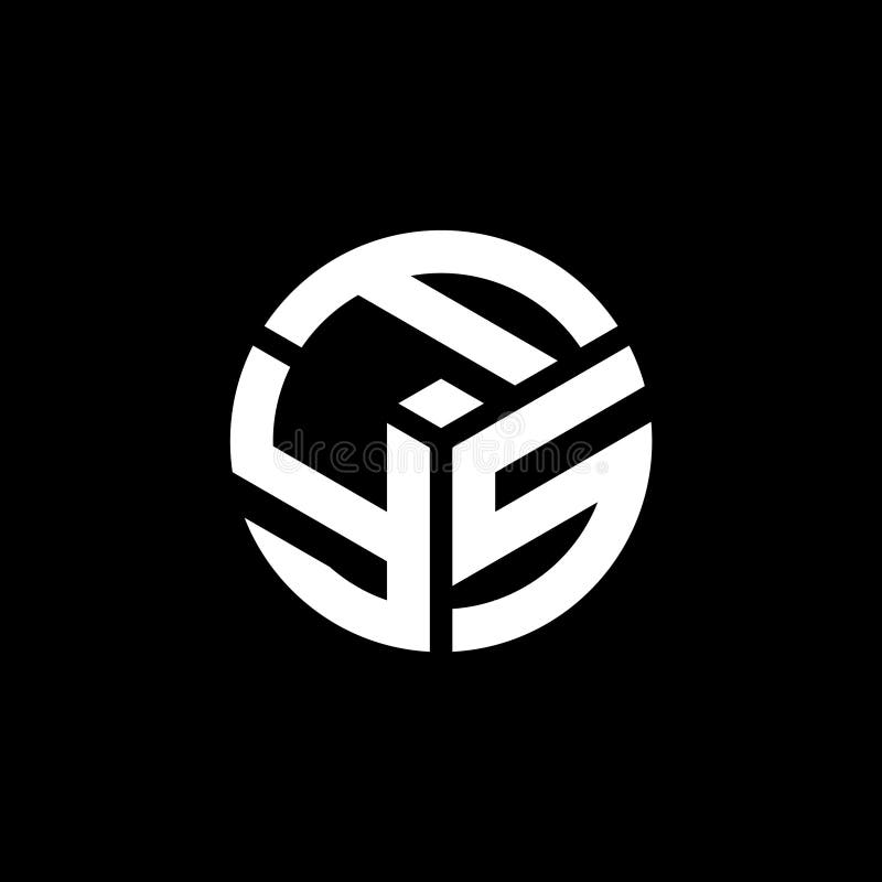 FYS Letter Logo Design on Black Background. FYS Creative Initials ...