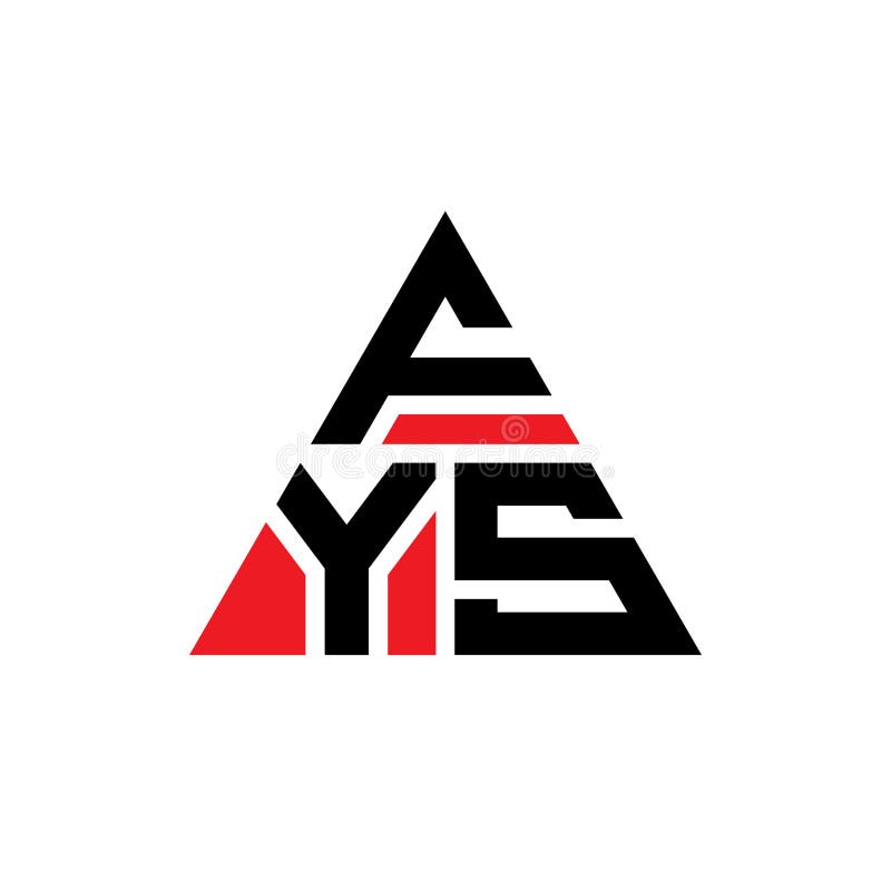 FYS Triangle Letter Logo Design with Triangle Shape. FYS Triangle Logo ...