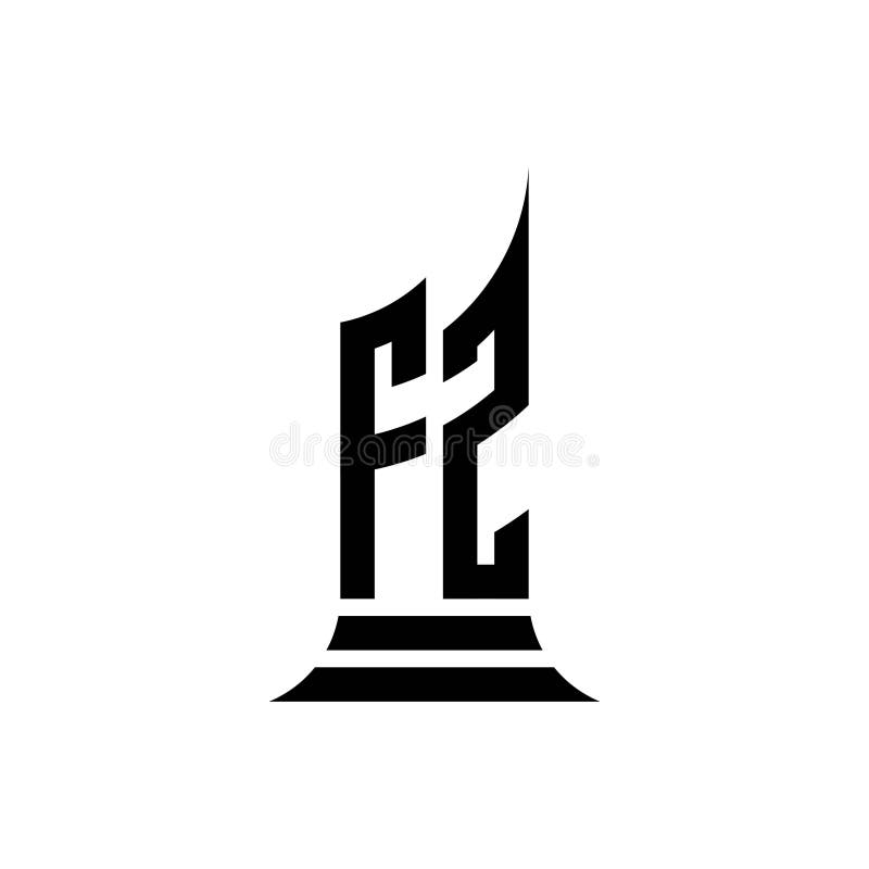 FZ Logo Monogram Building Shape Style Stock Vector - Illustration of ... FZ Logo Monogram Building Shape Style Stock Vector - Illustration of ...