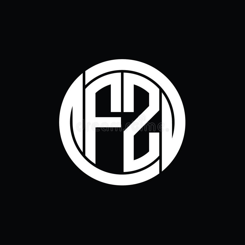 FZ Logo Monogram Shield Inside Circle Shape Vector Images Design ...