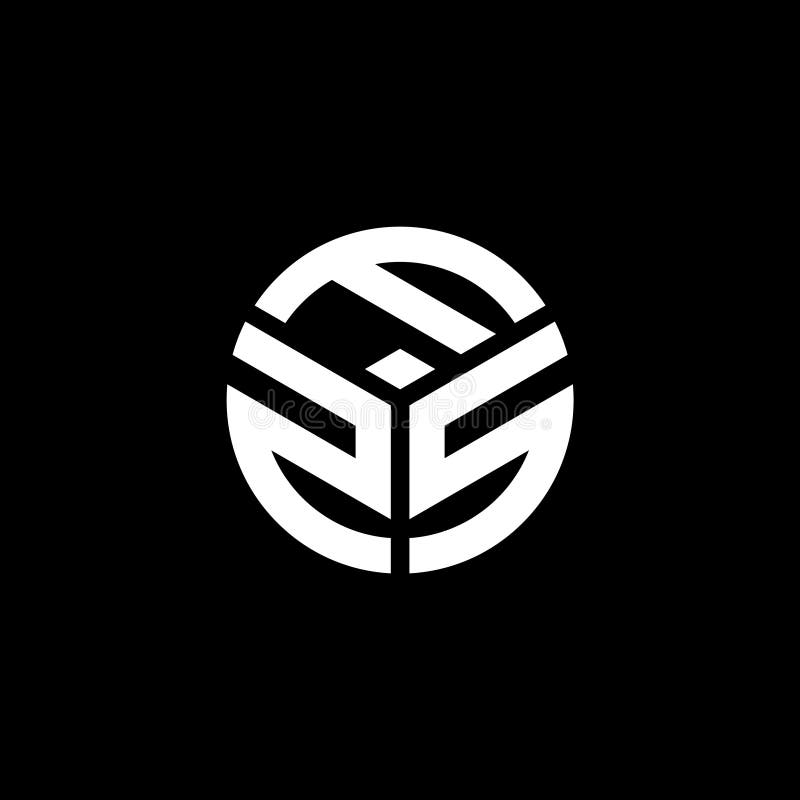 FZS Letter Logo Design on Black Background. FZS Creative Initials ...