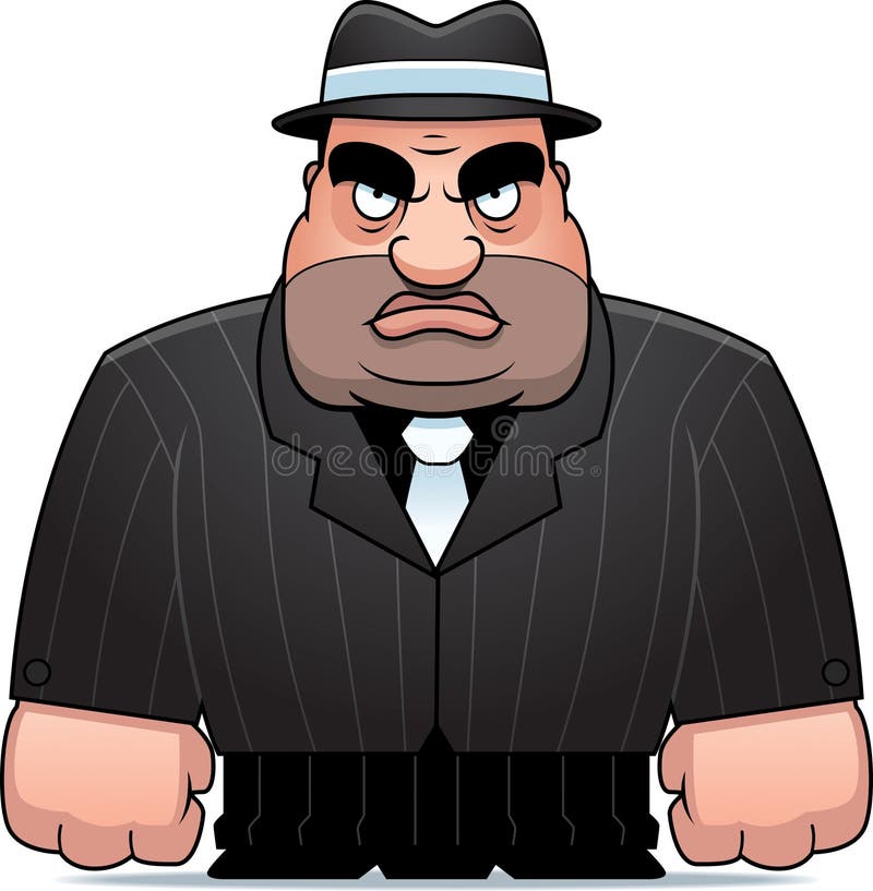 Cartoon Mobster ilustración del vector. Ilustración de lazo - 16426078
