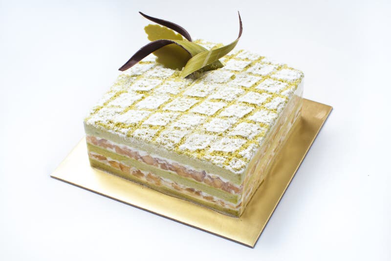 Gâteau Carré Avec Des Mots D'un Tourbillon De Buttercream Et Joyeux ...