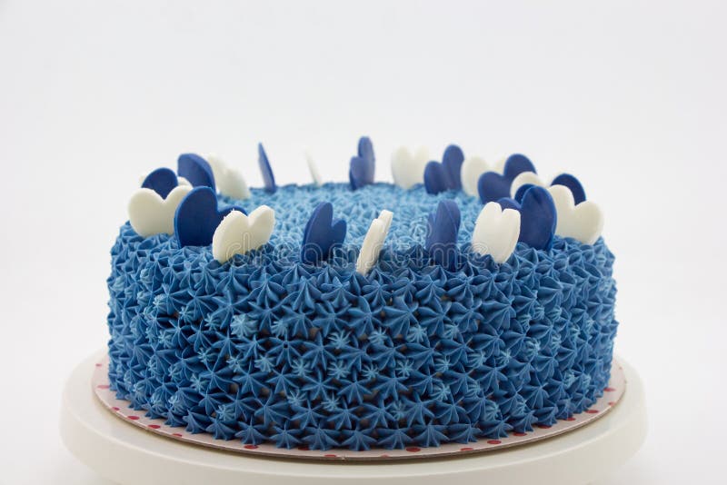 Gâteau crème bleu image stock. Image du gâteau, bleu - 67409451