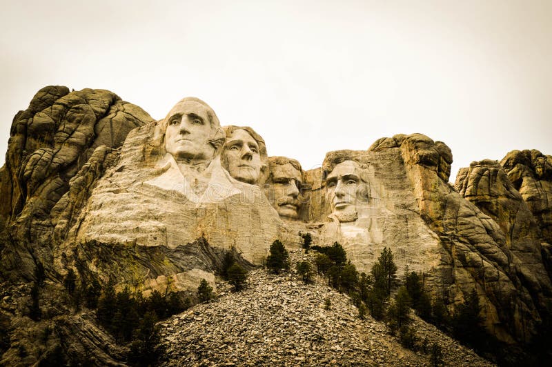 Góra Rushmore, Czarni Wzgórza, Południowy Dakota Obraz Stock - Obraz ...