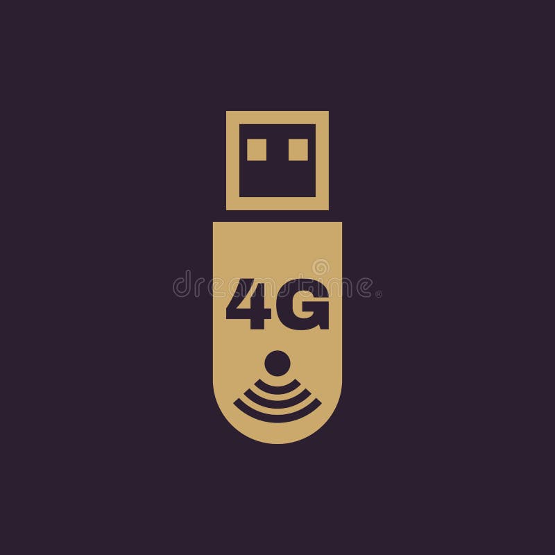 The 4g Adapter Icon. Transfer and Connection, Data, 4g Symbol. UI. Web ...