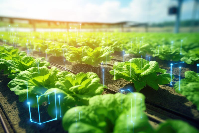 5G Agriculture: Smart Farming for a Green Tomorrow Stock Illustration ...