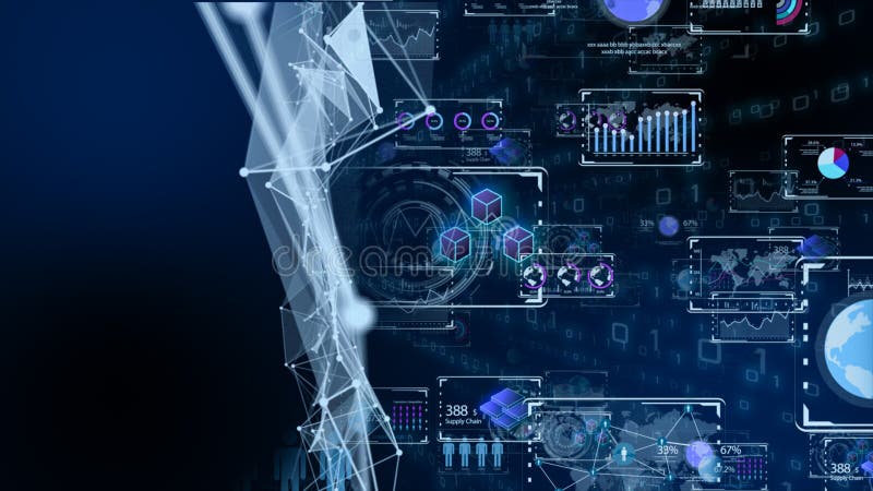 5G and AI Technology, Global Communication Network Concept. 6G Image ...