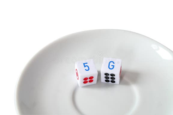 5G Alphabet Letters on Dice,global Network Stock Image - Image of ...