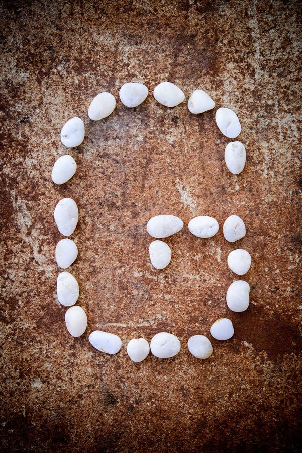 G Alphabet Made Form White Stone Stock Photo - Image of latin, letter ...