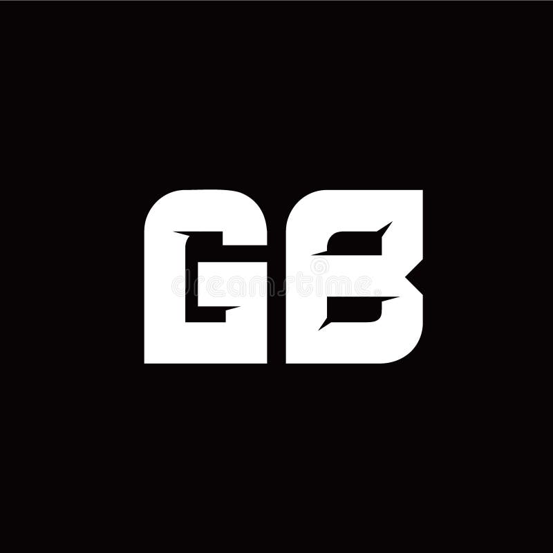 G B Letter Monogram Style Initial Logo Template Stock Vector ...