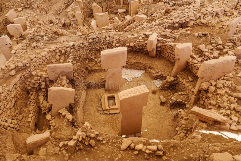 Ancient Archaeological Site of Gobekli Tepe with Stone Structures and ...