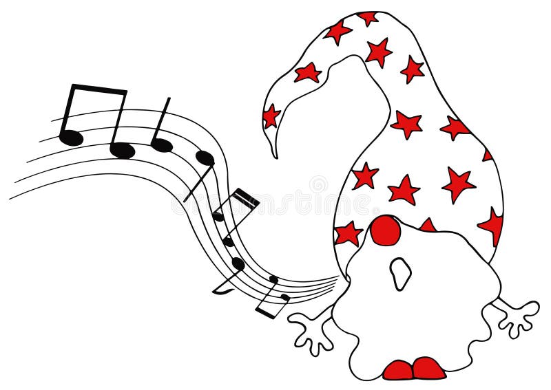 Singing Gnome Stock Illustrations – 47 Singing Gnome Stock ...