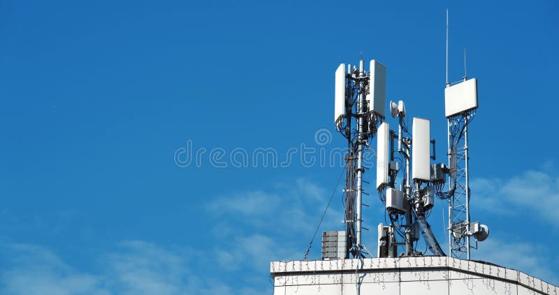 Electromagnetic Radiation from Cell Tower, Frequency Spectrum Stock ...